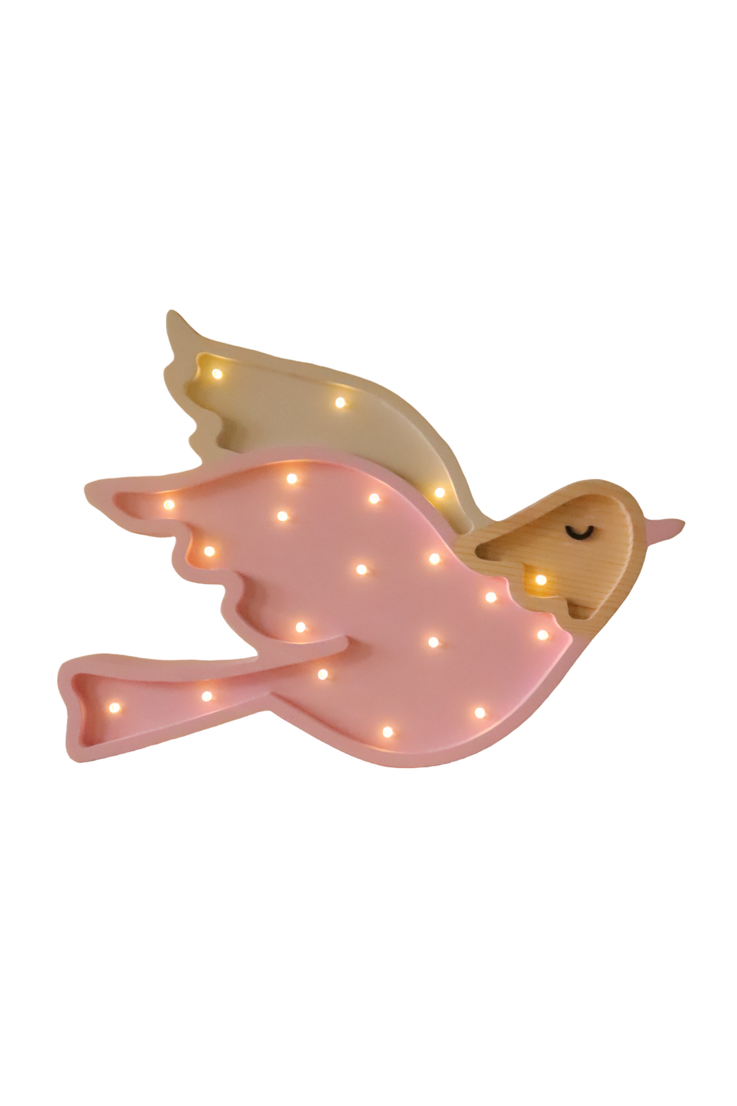 Wooden LED lamp Dove